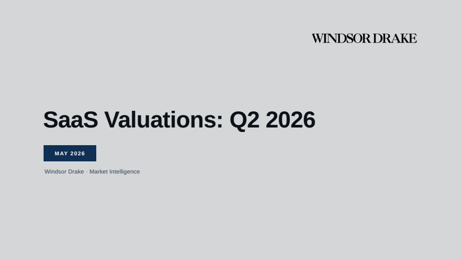 SaaS Valuations: Q2 2026 | Windsor Drake Research